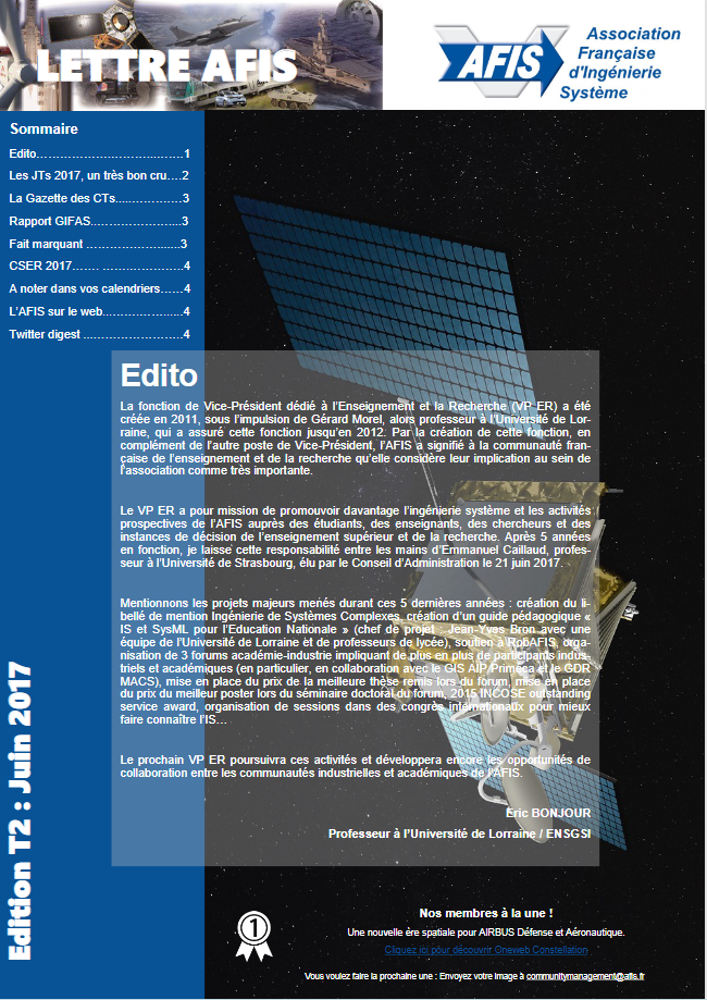 La lettre AFIS, Edition #32, est sortie ! - AFIS