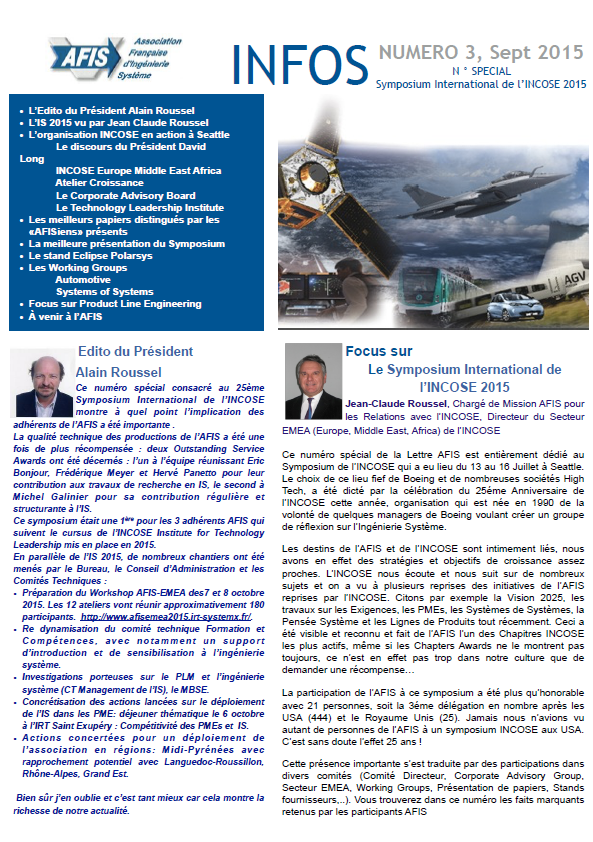 La Lettre AFIS, édition #25 - AFIS